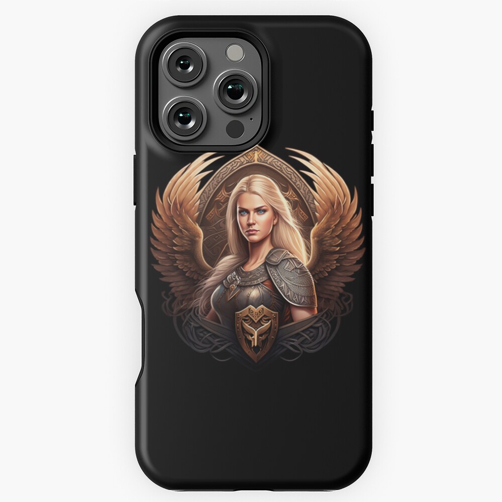 Norse Valkyrie Emblem Mythology Art Phone Case for iPhone 16 15 14 13 ...