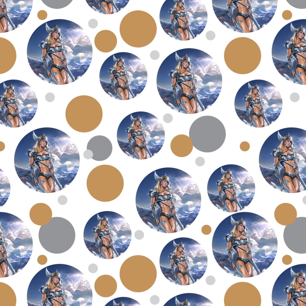 Norse Valkyrie Warrior Maiden Woman Premium Gift Wrap Wrapping Paper ...