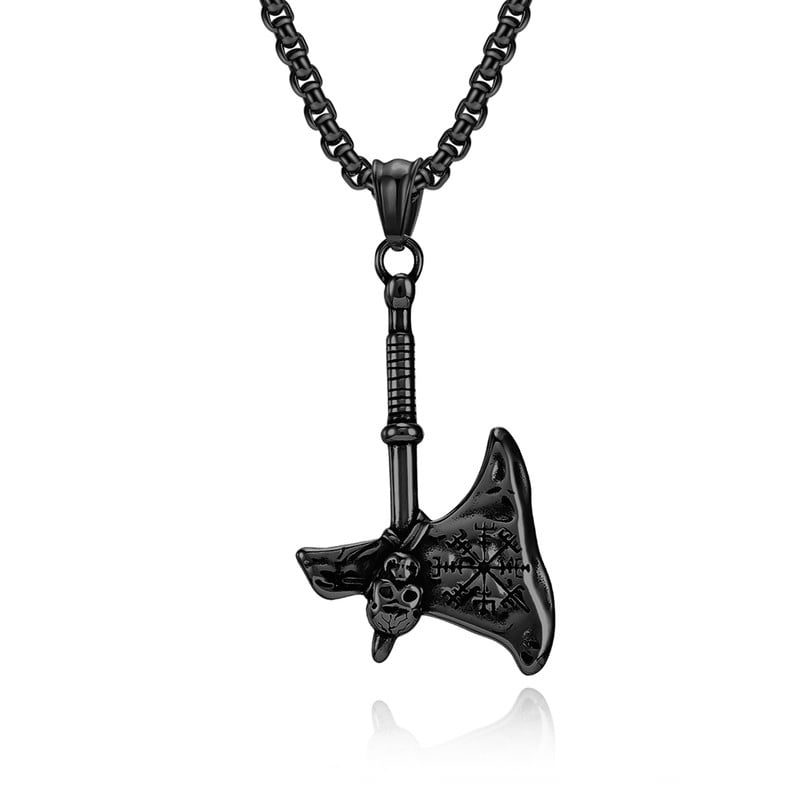 Norse Viking Axe Necklace for Men Women, Nautical Anchor Necklace ...