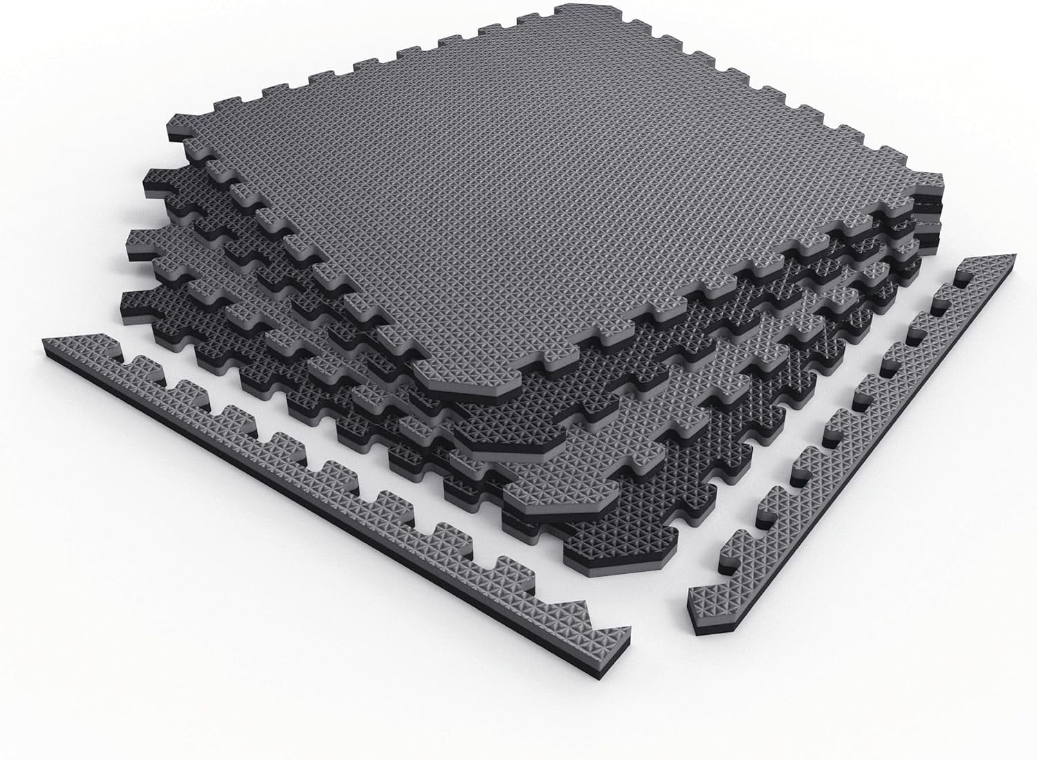 Norsk Reversible Gym Exercise Mats 3/4" Thick EVA Interlocking Foam ...