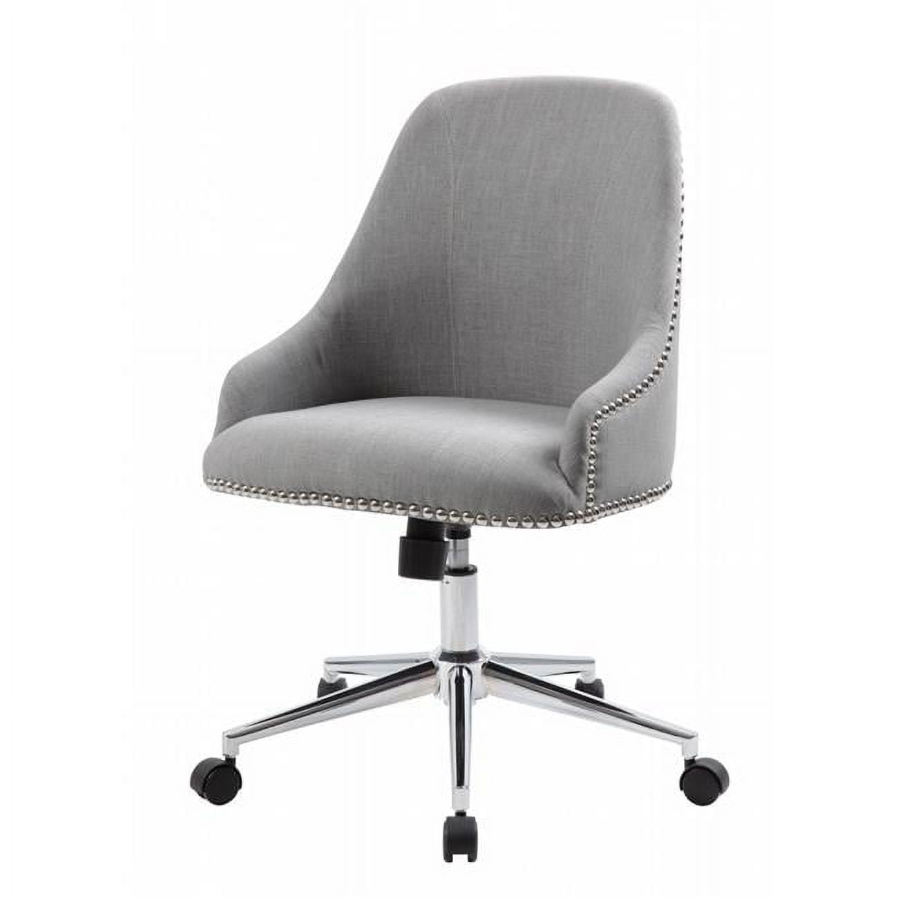 Norstar B516C-GY Grey Chair with Silver Nail Around Back & Arm, Kd074 ...