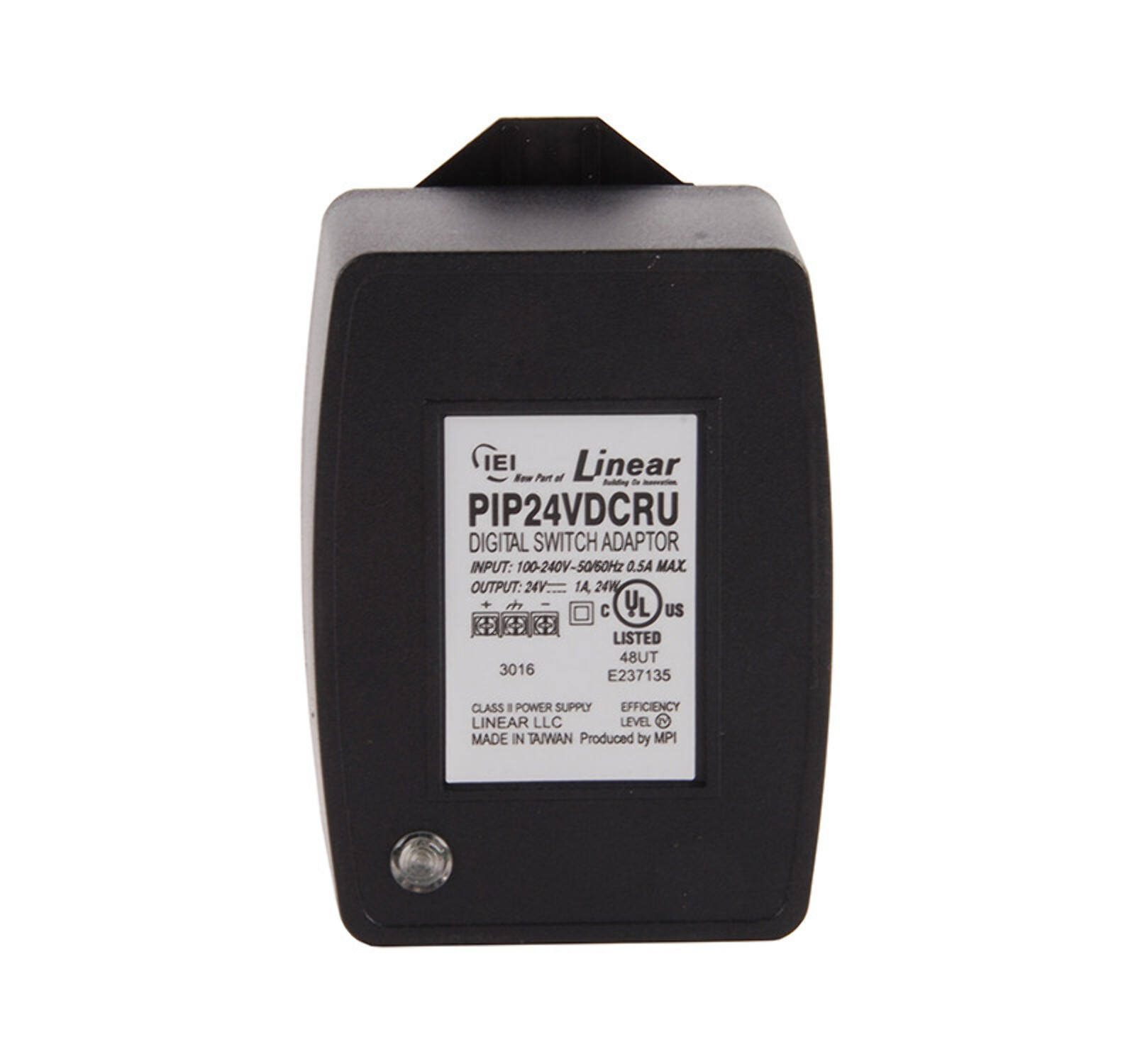 Nortek PIP24VDC Plug-In Power Supply EISA Compliant Auto-Resetting Poly ...