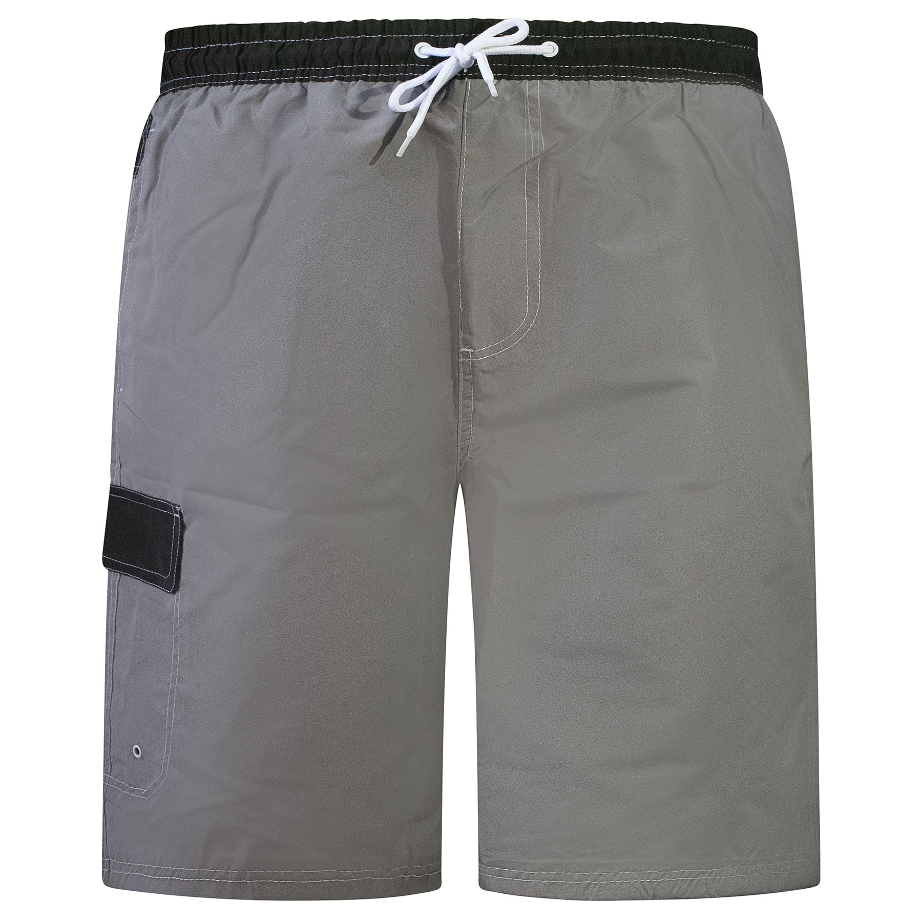 North 15 Boy's Beach Swim Trunks Shorts with Cargo Pockets-6104B-Blk ...