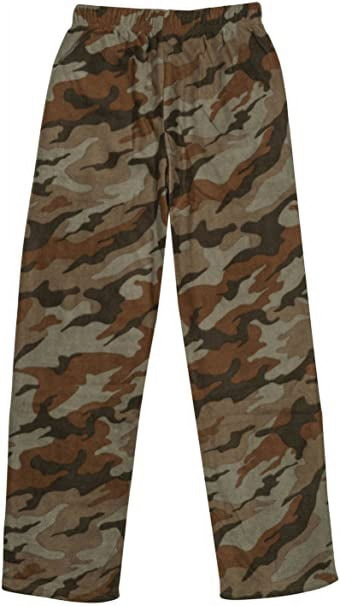 North 15 Boys Cozy Micro Fleece Camouflage Pajama Pants-1227B-3-8 ...
