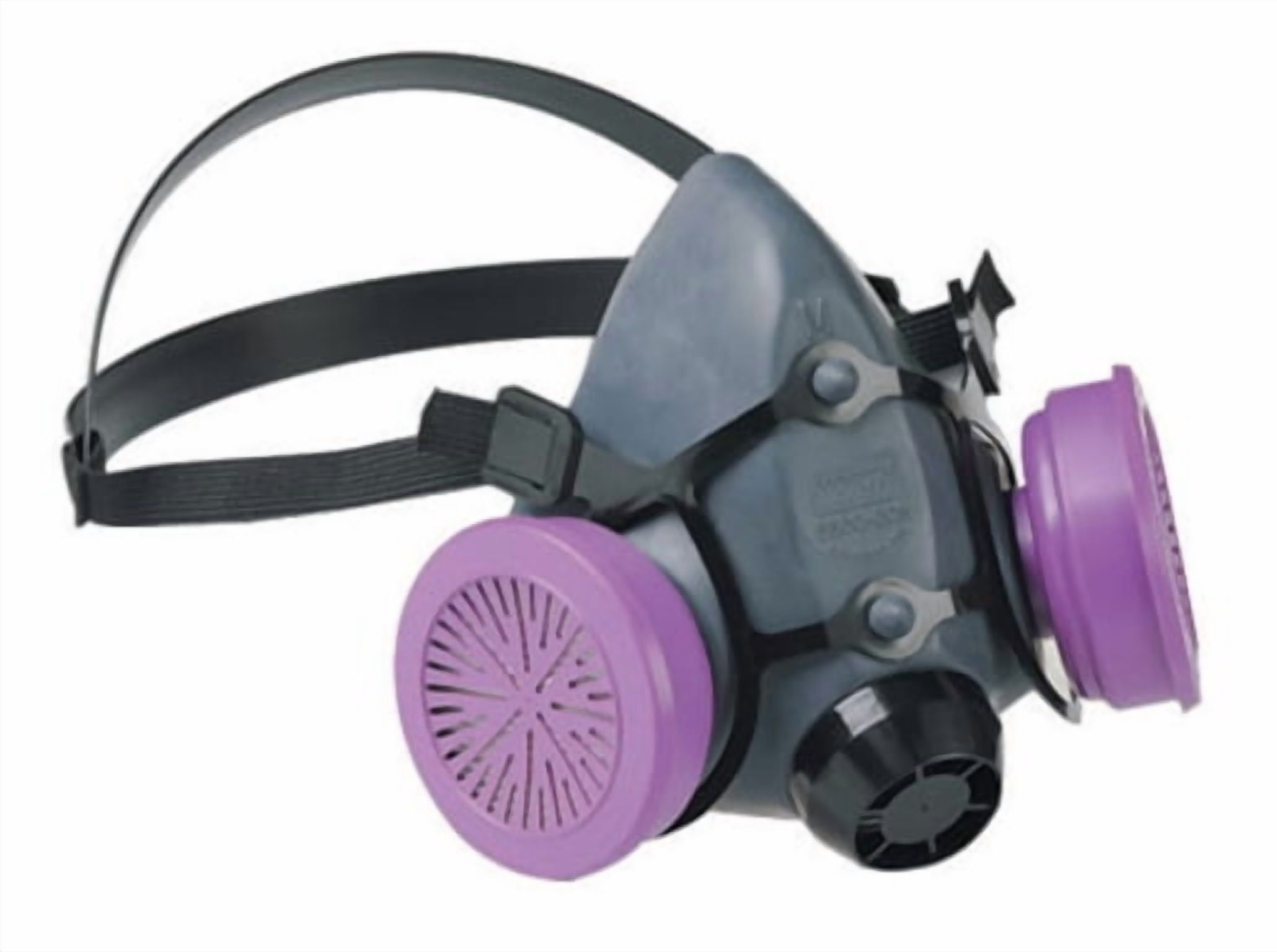 North 5500 Series Half Mask Elastomeric Respirator with Dual Cartridge ...