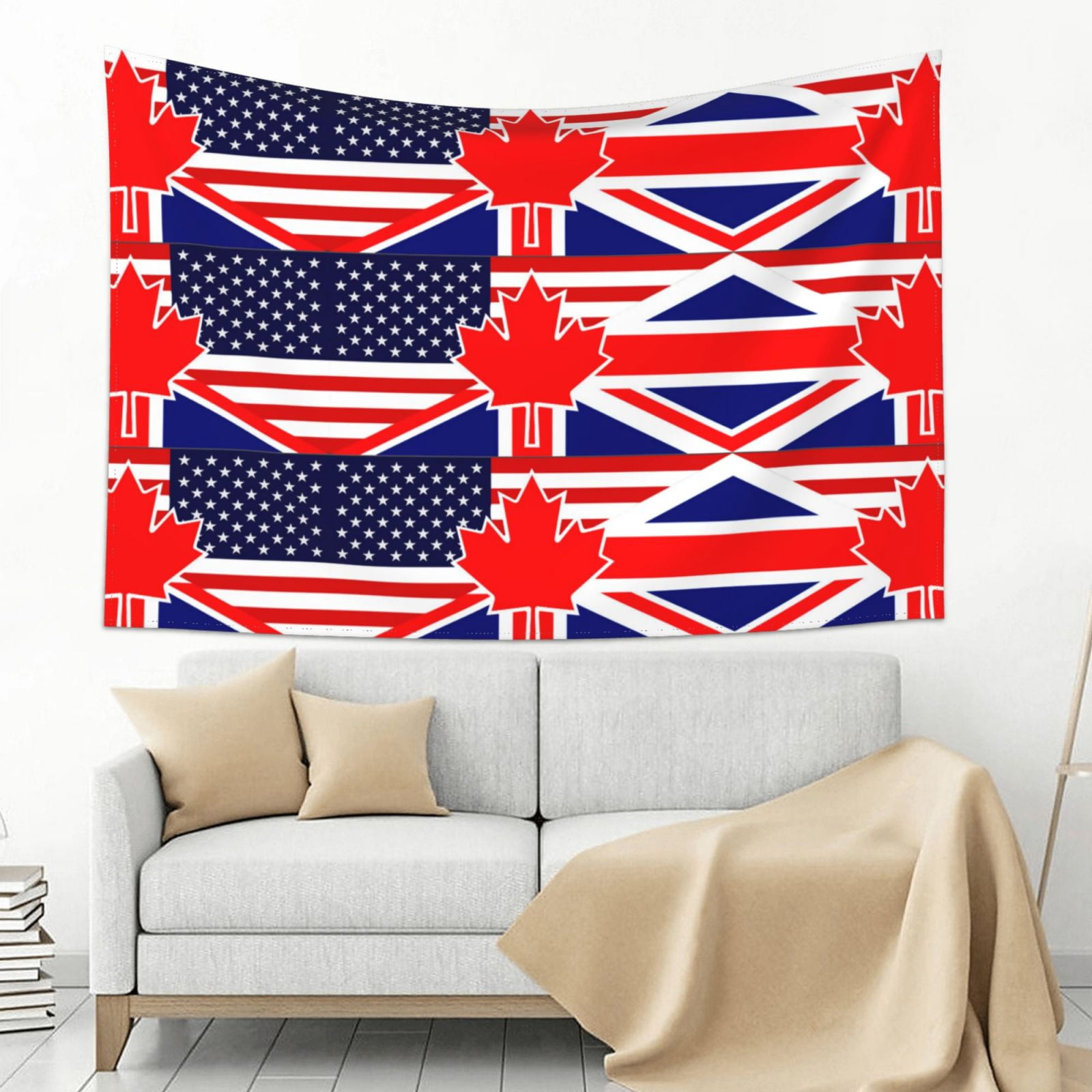 North America British Flag Tapestry Wall Hanging Backdrop For Living ...