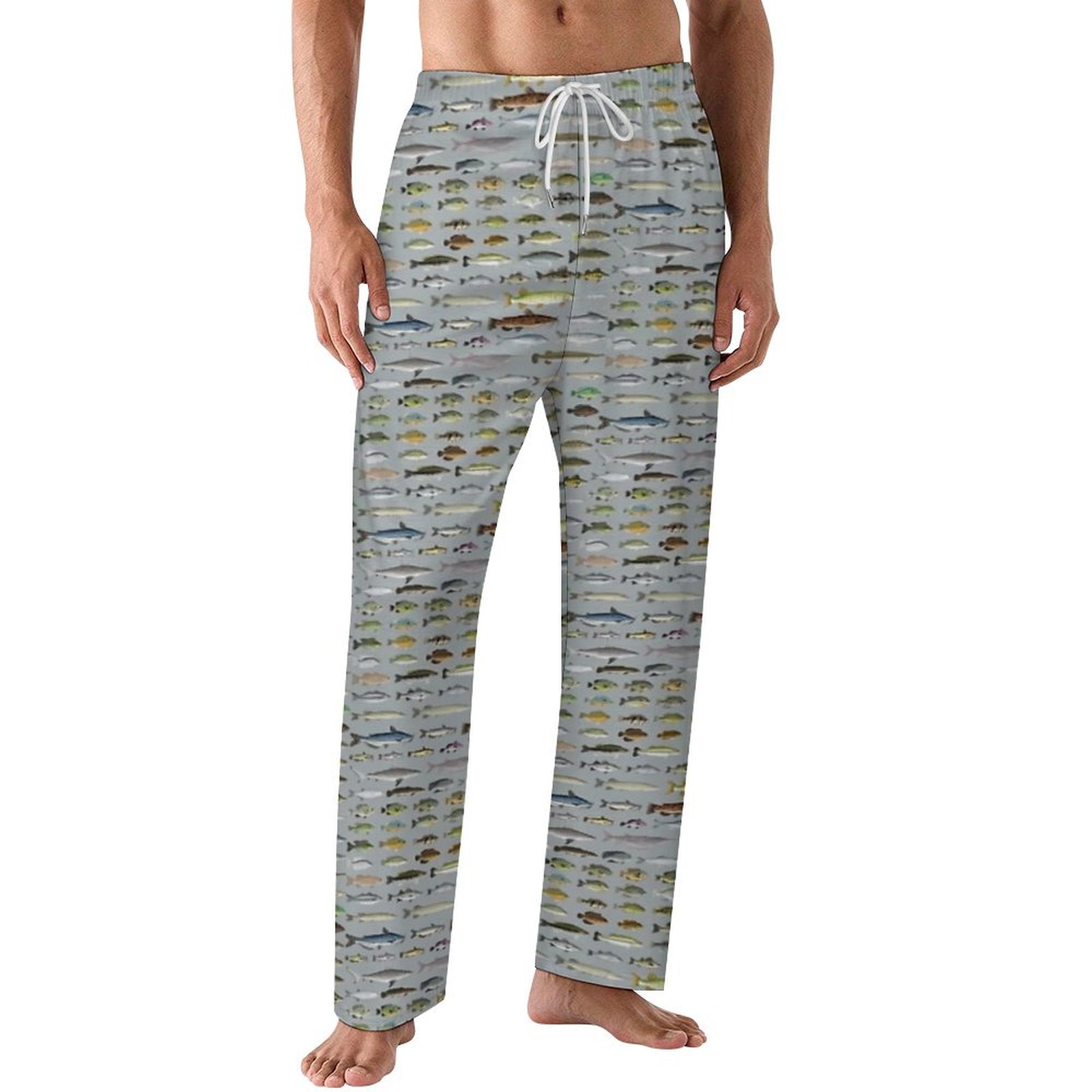 North America Freshwater Fish Group Mens Pajamas Pajama Pants Mens ...
