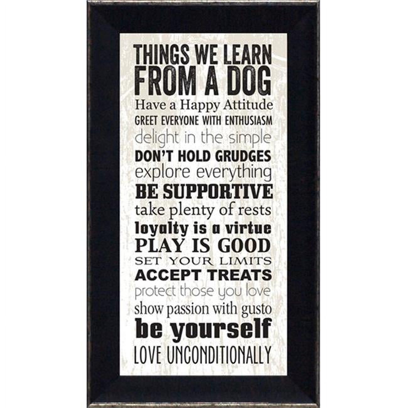 North American Art AR609 11 x 19 in. Things We Learn From A Dog ...