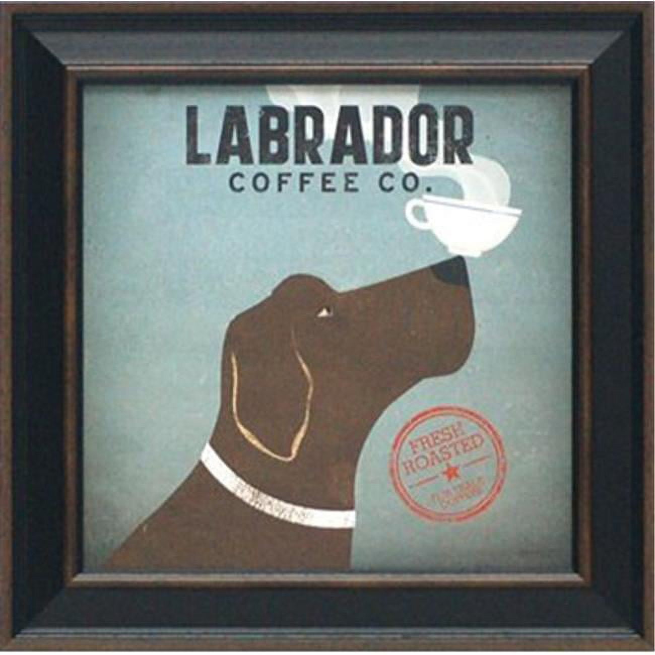 North American Art W218 16 x 16 in. Labrador Coffee Co Texture Coated ...