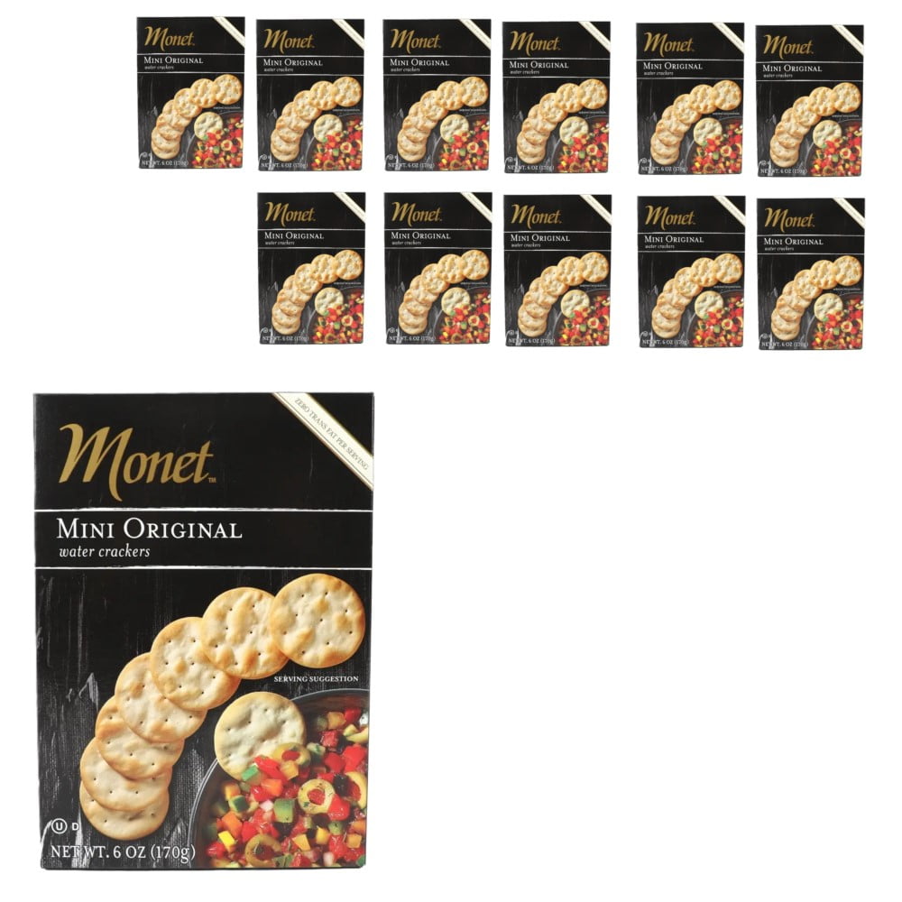 Monet Mini Water Original Cracker 6 OZ, 12 Pack - Walmart.com