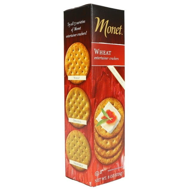 Monet Elegant Wheat Cracker 8 OZ, 12 Pack - Walmart.com