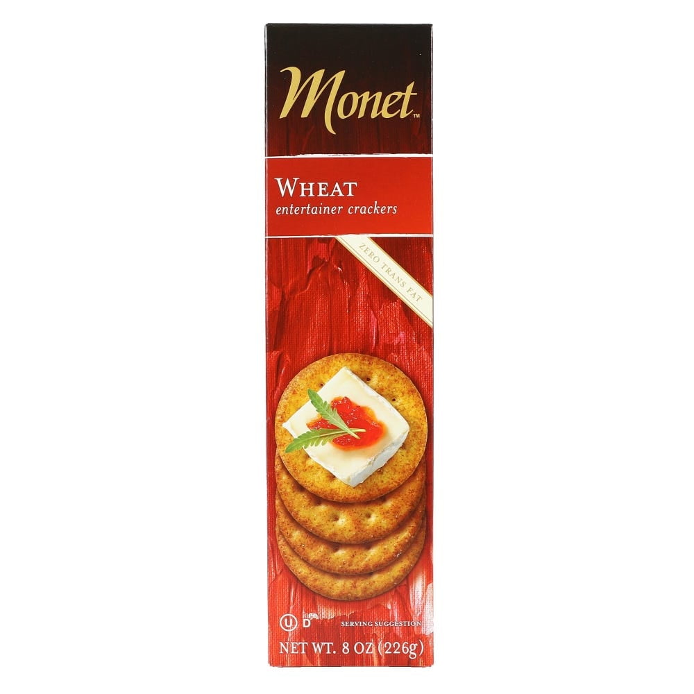 Monet Elegant Wheat Cracker 8 OZ, 12 Pack - Walmart.com