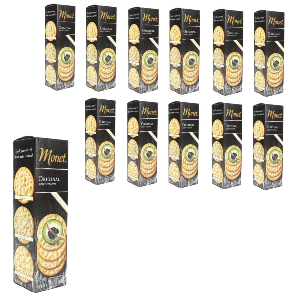 Monet Original Water Cracker 4.4 OZ, 12 Pack - Walmart.com