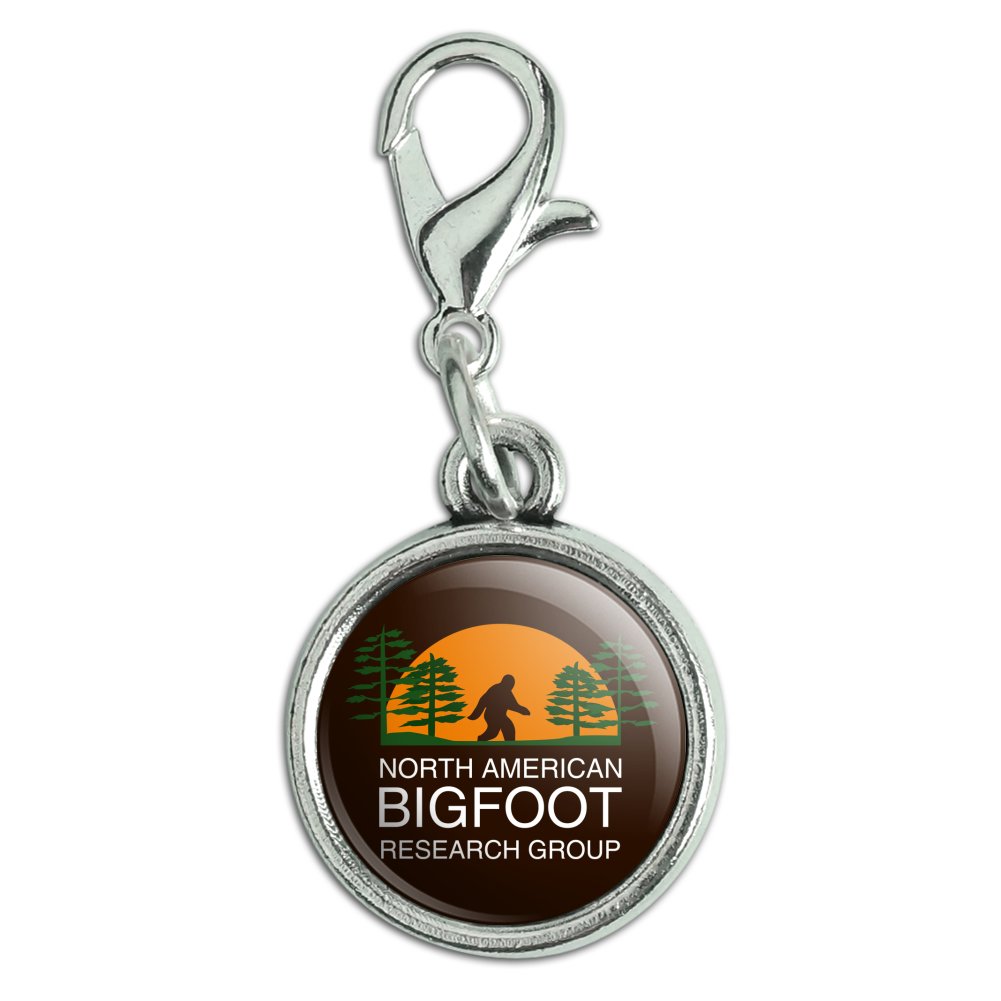 North American Bigfoot Research Group Antiqued Bracelet Pendant Zipper ...