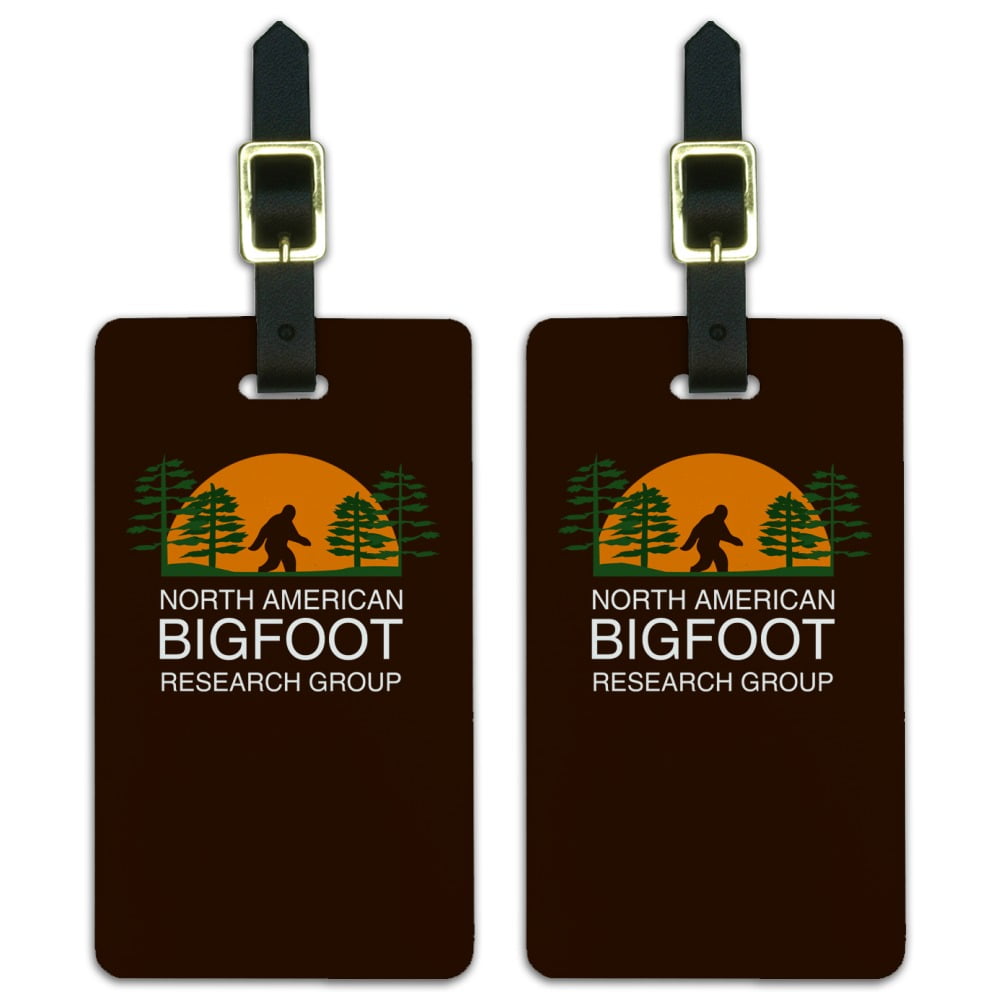 North American Bigfoot Research Group Luggage ID Tags Suitcase Carry-On ...