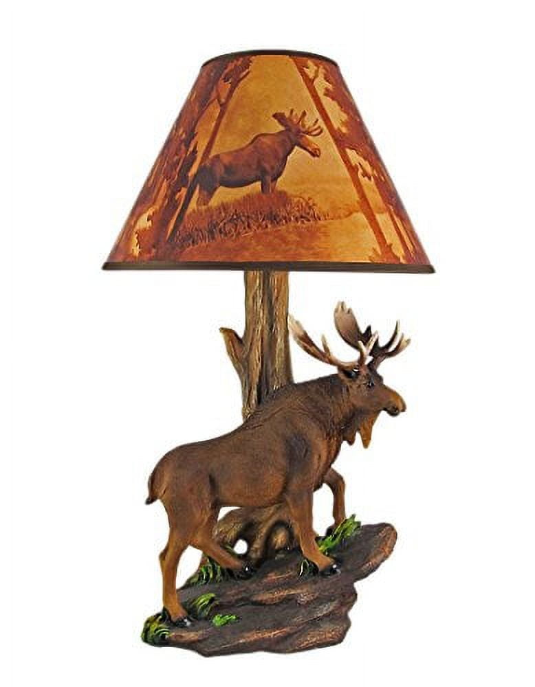 North American Bull Moose Table Lamp w/ Shade - Walmart.com