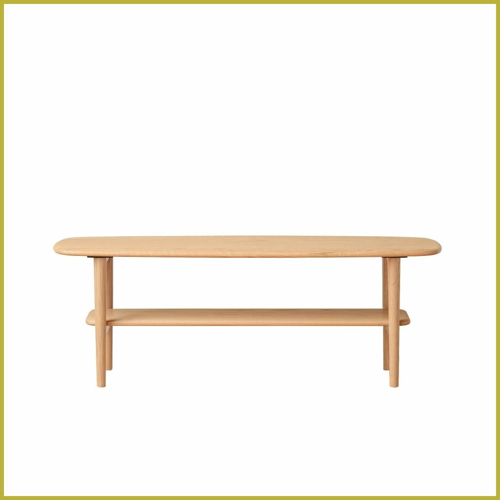 North American FAS Oak Coffee Table for Living Room, H-Shape Reinforced ...