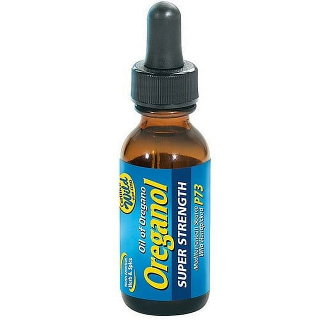 North American Herb & Spice Super Strength Oreganol, Wild Non-GMO, 1 oz ...