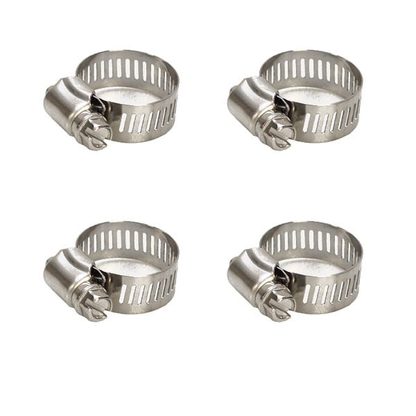 North American Metals 6310 Stainless Steel Boat Hose Clamps (Set of 4 ...