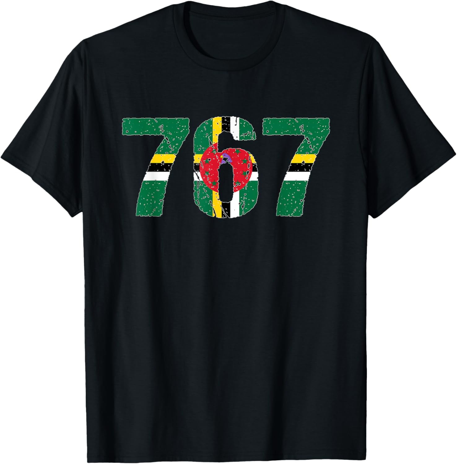 North American Numbering Plan Area Codes 767 Dominica T-Shirt - Walmart.com