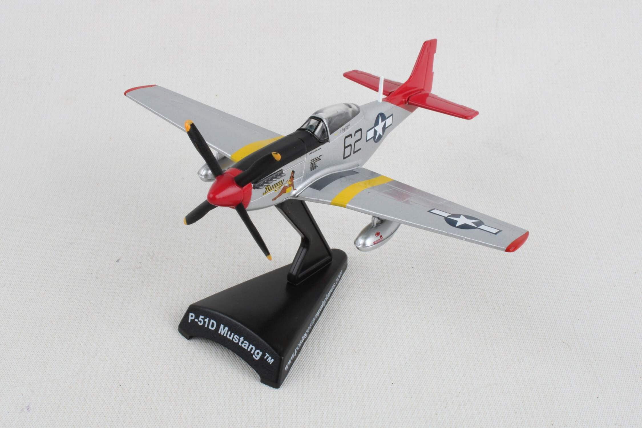 North American P-51D Mustang Fighter Aircraft #62 "Bunny" USA Air Force ...
