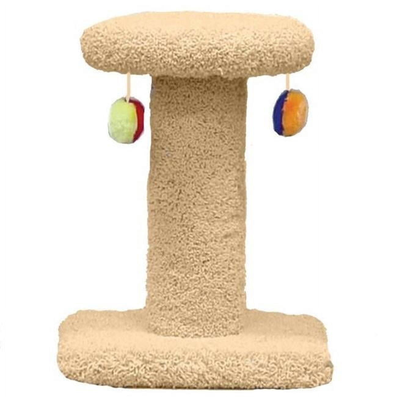 Classy Kitty 17" Spinning Cat Post with Toys - Walmart.com