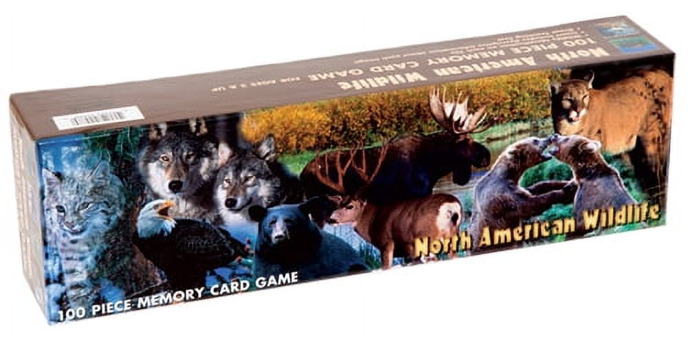 Impact Wildlife Memory Card Game, 100 Pieces, Matching Animal Pictures ...