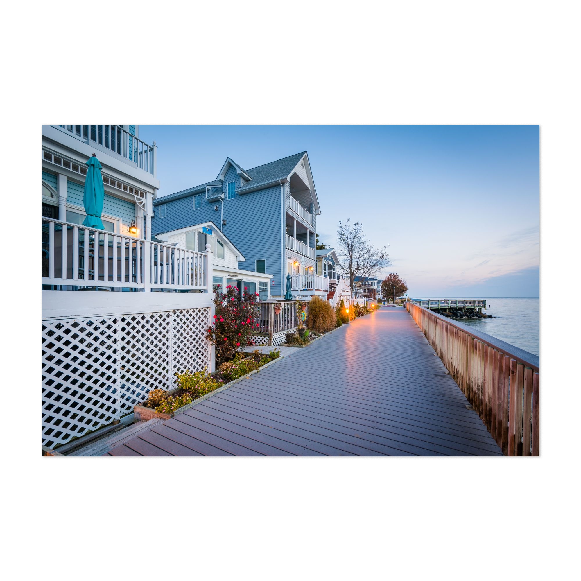 North Beach Boardwalk - Chesapeake Beach Maryland Photography Unframed ...
