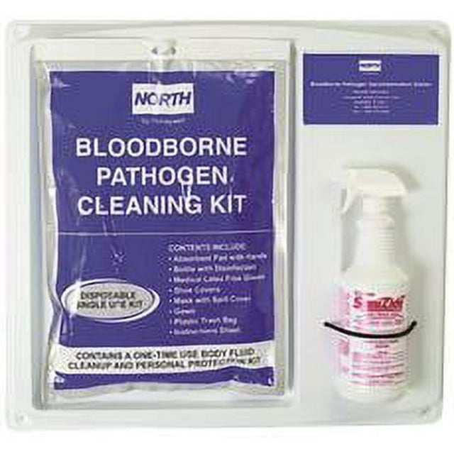 North Bloodborne Pathogen Decontamination Station, Wall Mount, Includes ...