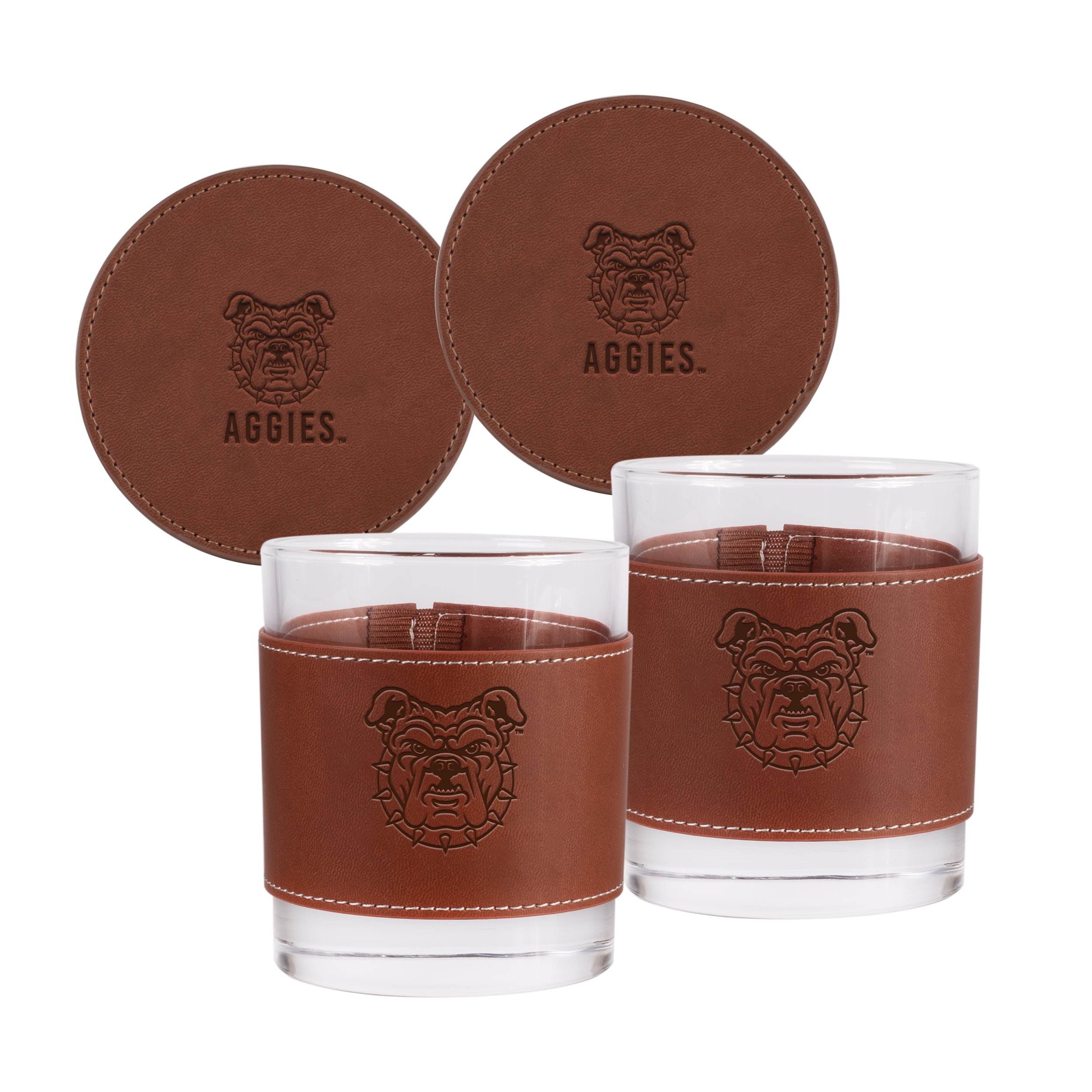 North Carolina A&T Aggies 12oz Rocks Glass and Coaster Gift Pack with ...