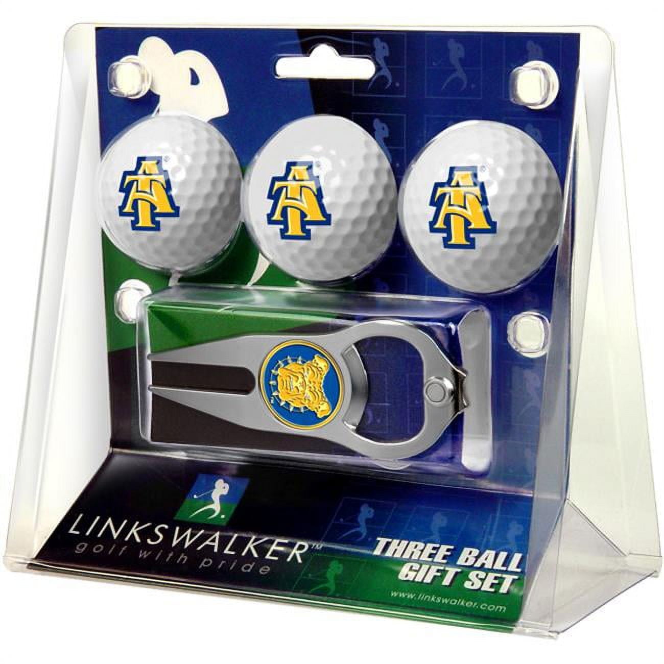 North Carolina A&T Aggies 3-Pack Golf Ball Gift Set with Hat Trick ...