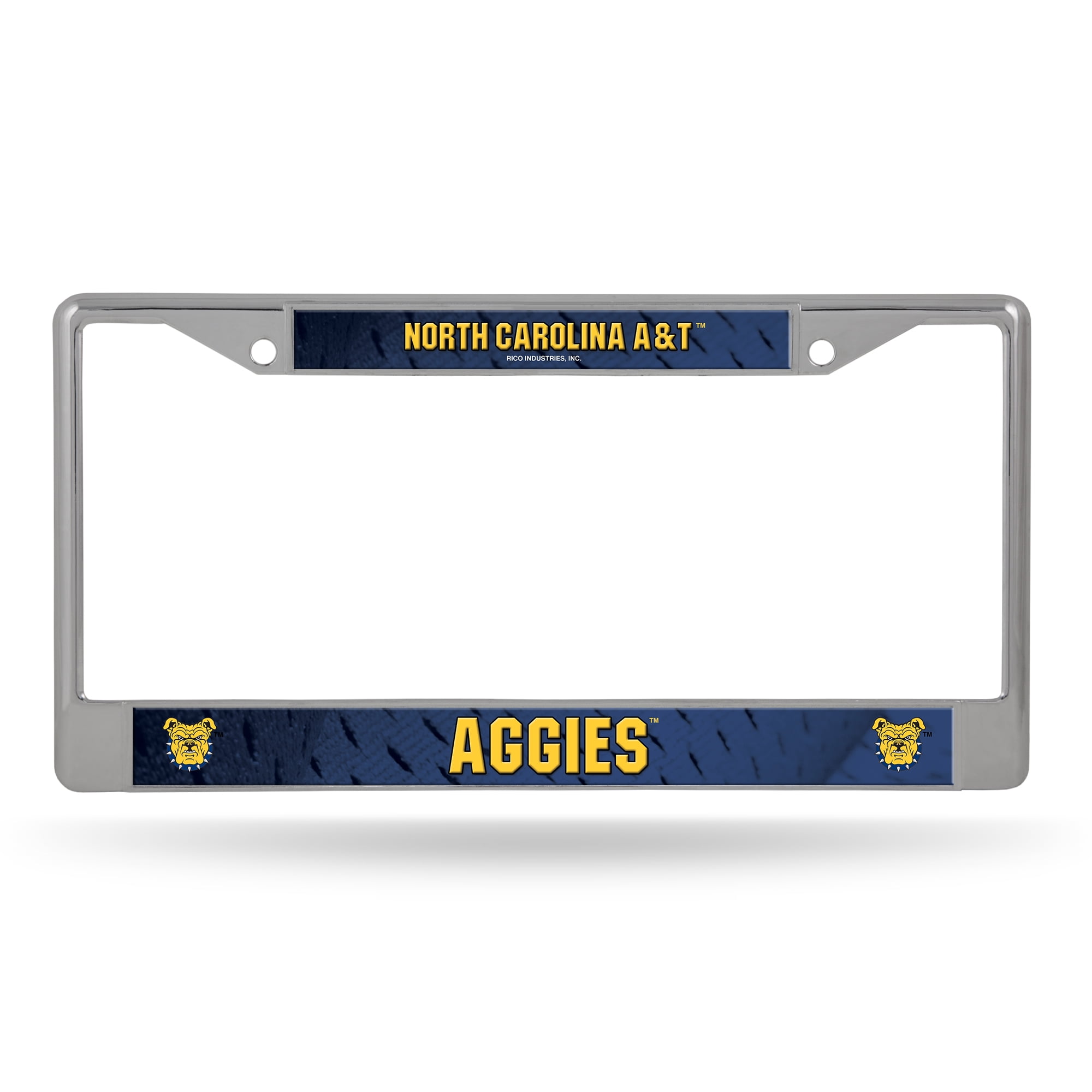 North-Carolina-A&T-Aggie's - 12" x 6" Standard Size - Chrome Metal ...