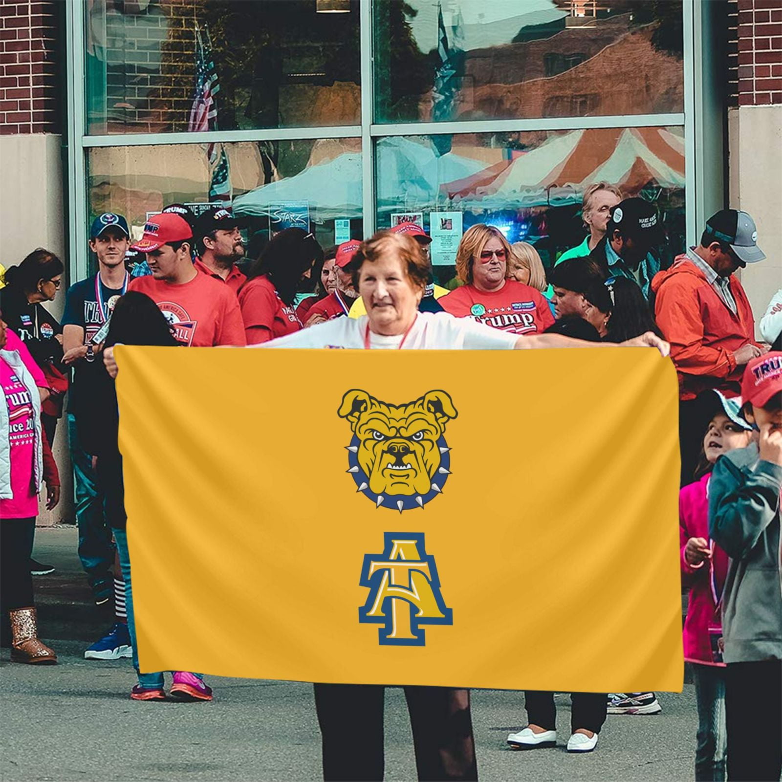 North Carolina A&T Aggies Flag 3x5 Ft Holiday Banner Garden Yard House ...