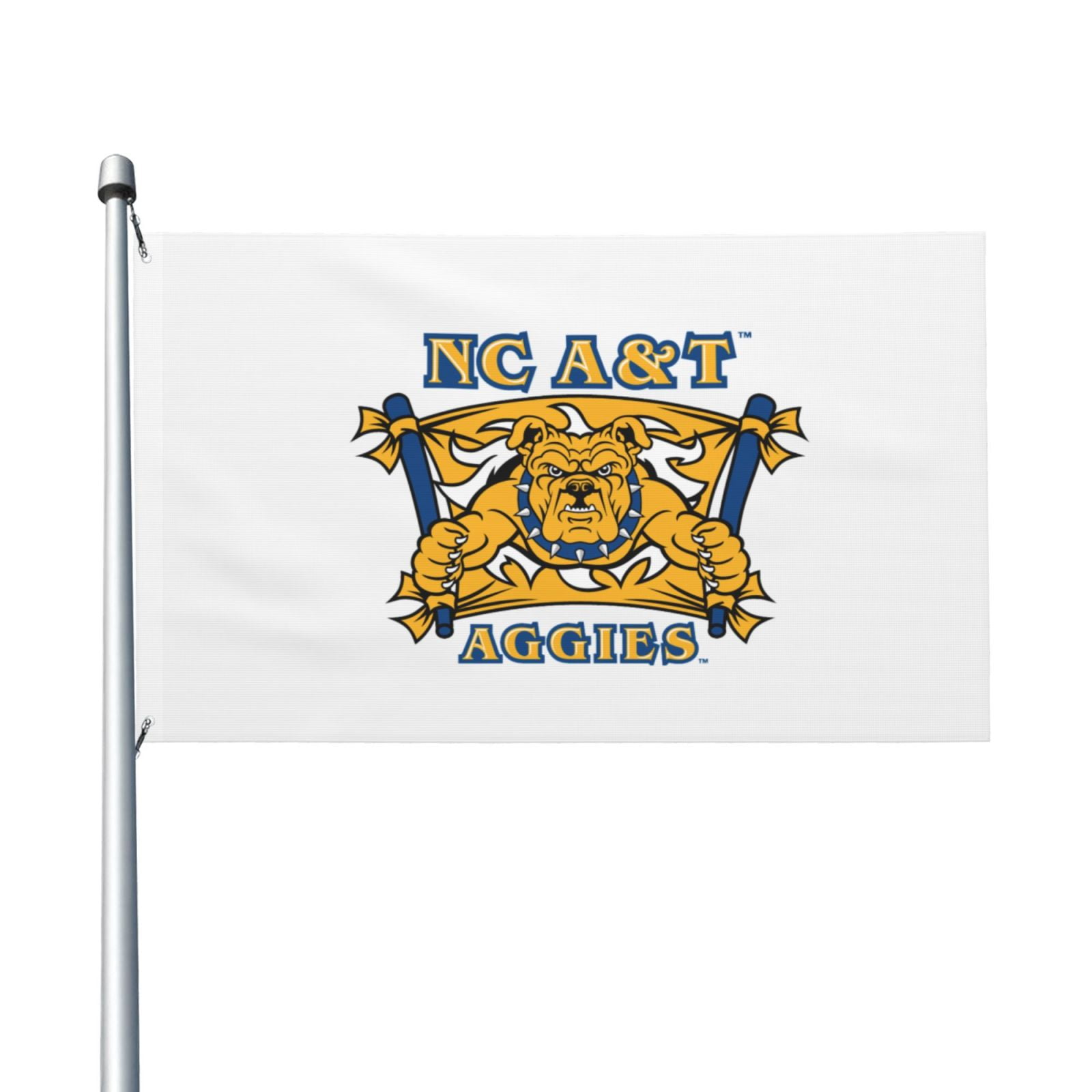 North Carolina A&T Aggies Logo 3x5 Ft Flag Double Sided Indoor Outdoor ...