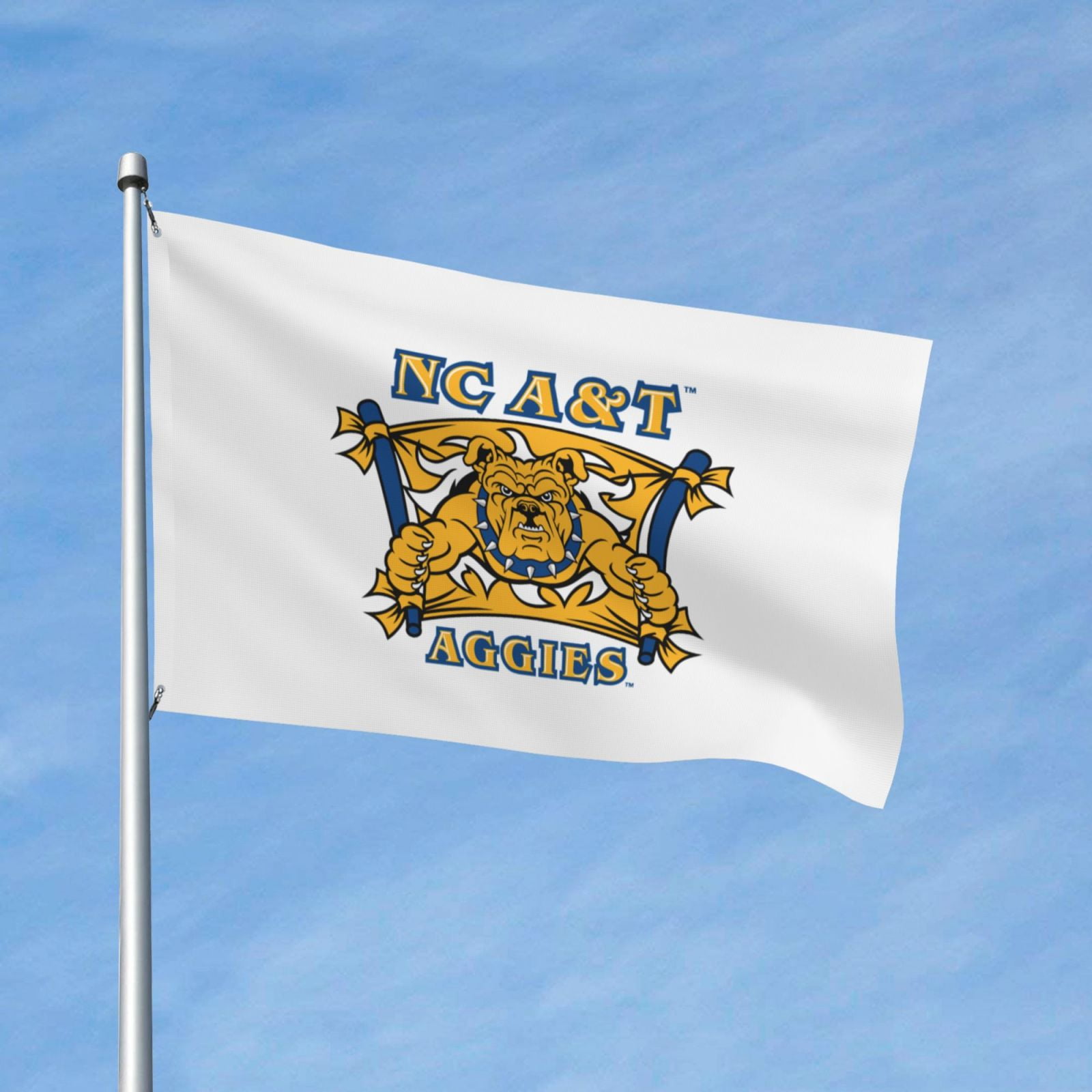 North Carolina A&T Aggies Logo Banner 3x5 Ft Flag,Double Sided Printed ...