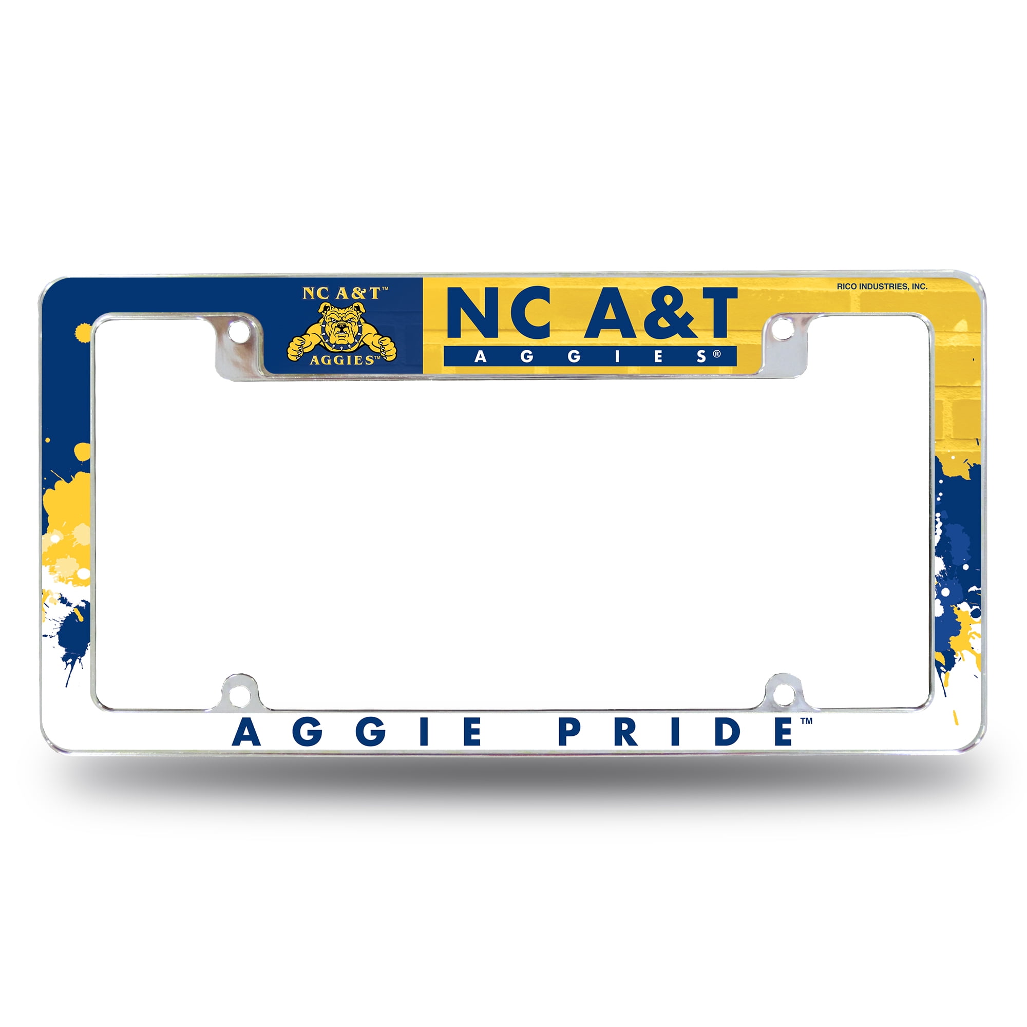 Rico Industries, North Carolina A&T Aggies Chrome License Plate Frame ...
