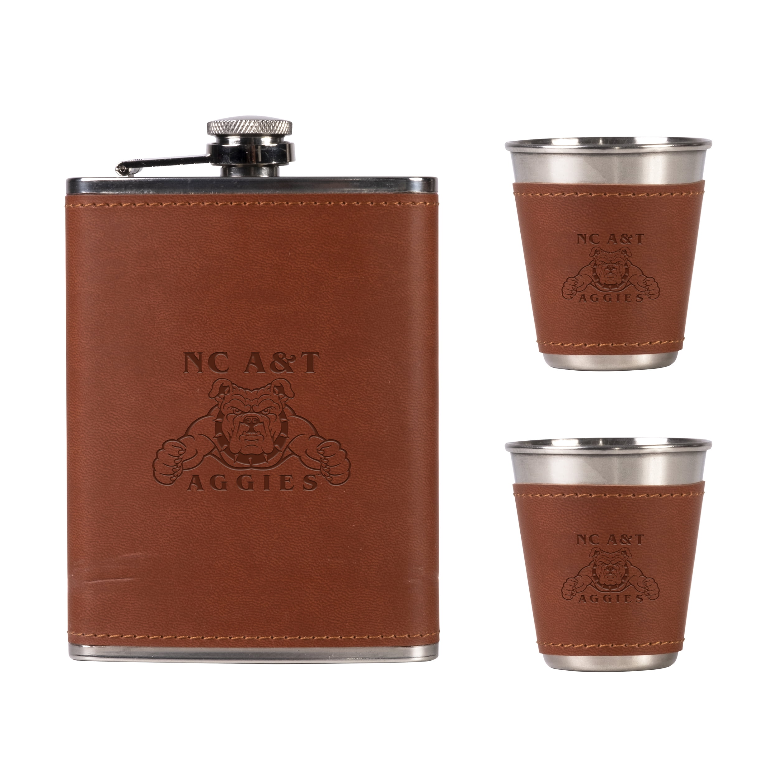 North Carolina A&T Flask Walmart Holiday + 2 Shot Set - Walmart.com