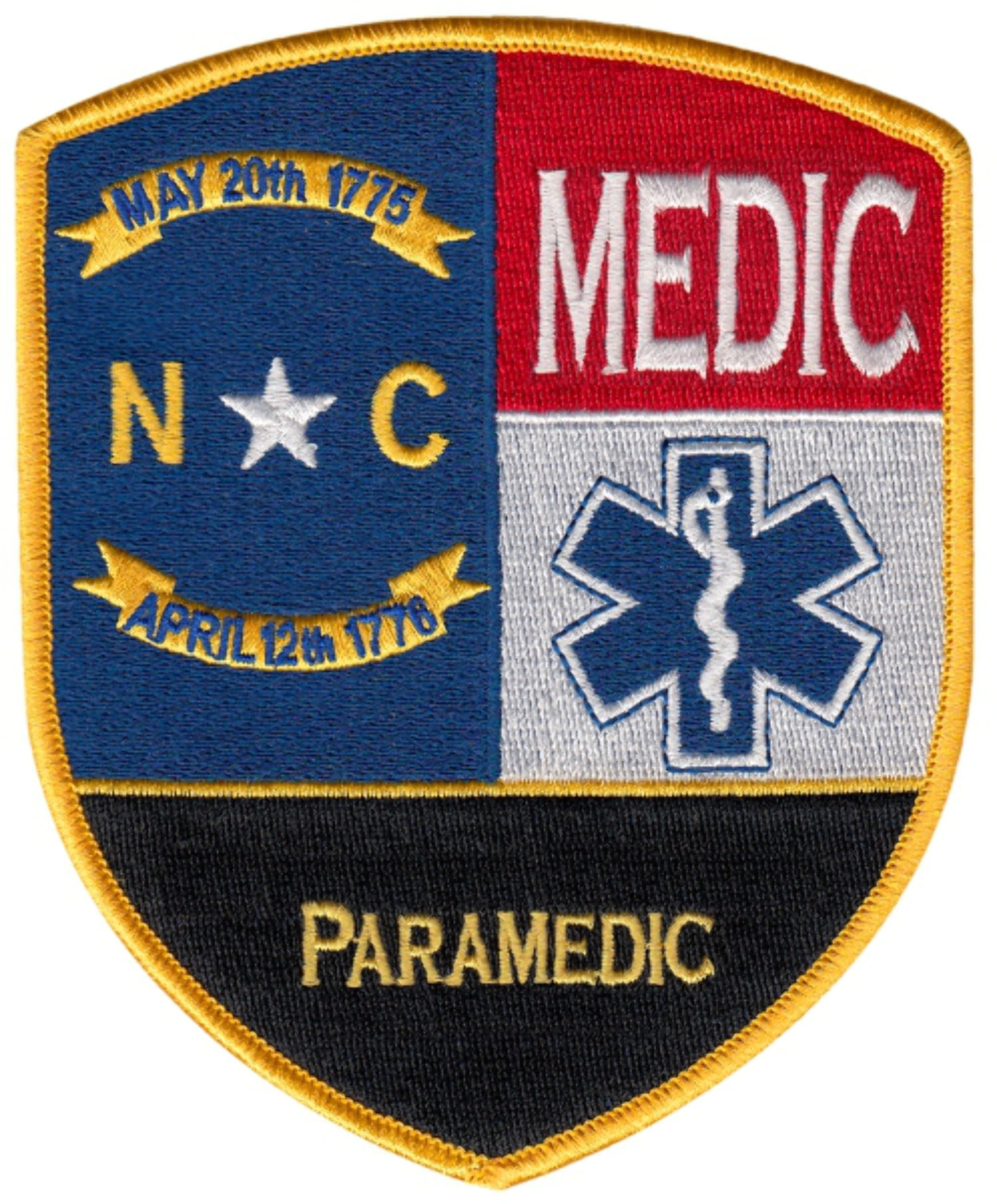 North Carolina Advanced EMT Shoulder Patch, 4x5 - Walmart.com