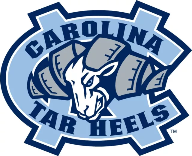 North Carolina College Team Foot Logo Sticker Baseball Sticker ...