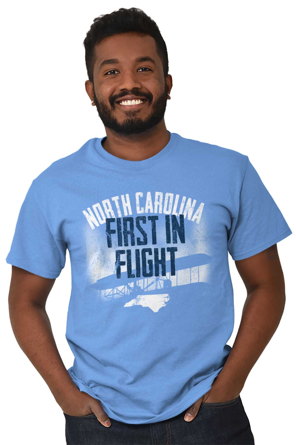 North Carolina First Flight Souvenir Men's Graphic T Shirt Tees Brisco ...