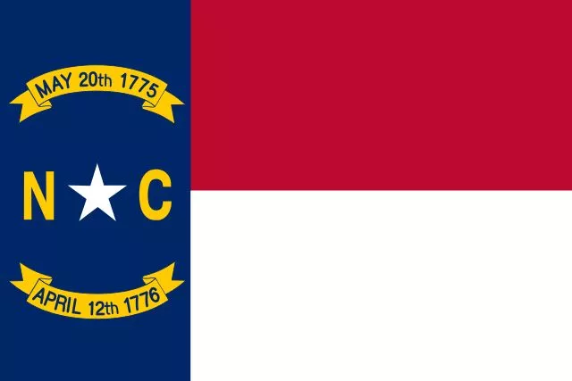 North Carolina Flag Sticker Phone Decal Water Bottle Stickers Car ...