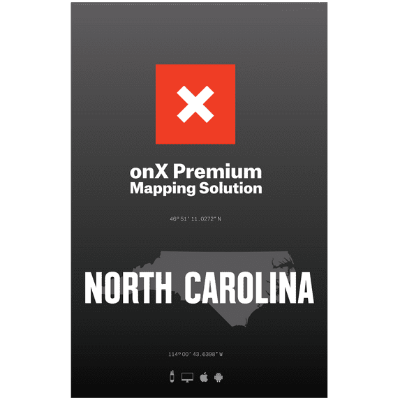 North Carolina Hunting Maps: onX Hunt Chip for Garmin GPS - Public ...