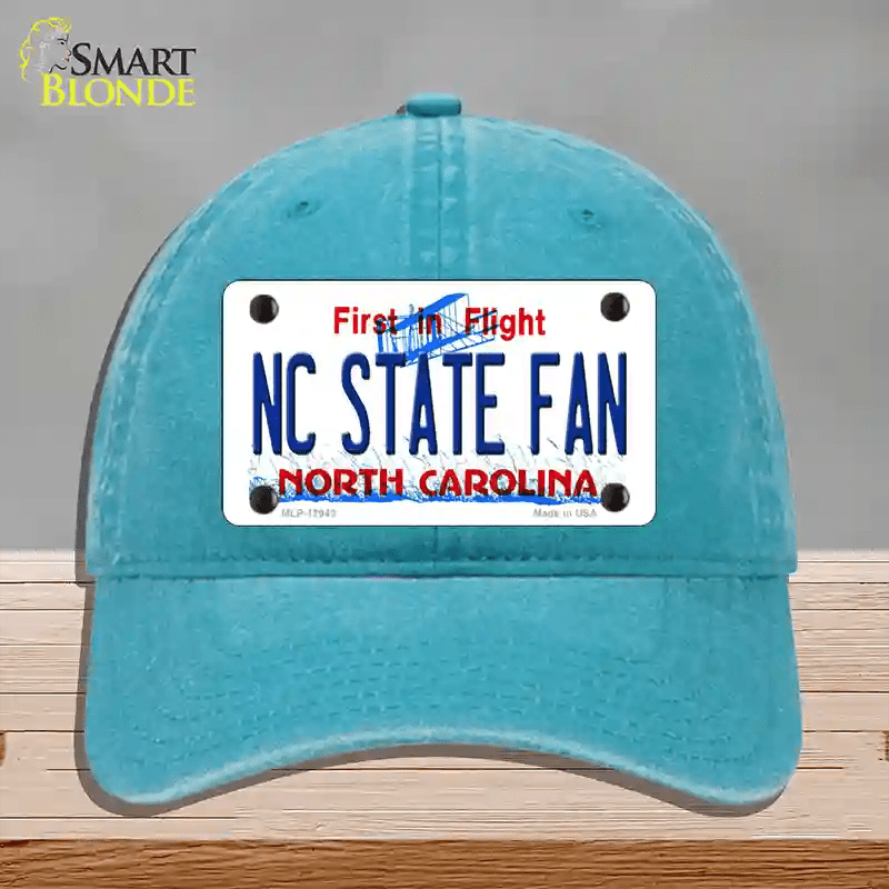 North Carolina State Fan Novelty License Plate Hat Unconstructed Cotton ...