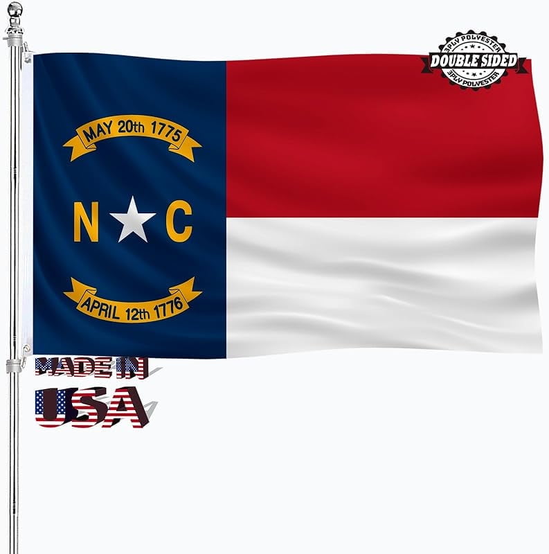 North Carolina State Flag 3x5 Outdoor Double Sided NC Flags Heavy Duty ...