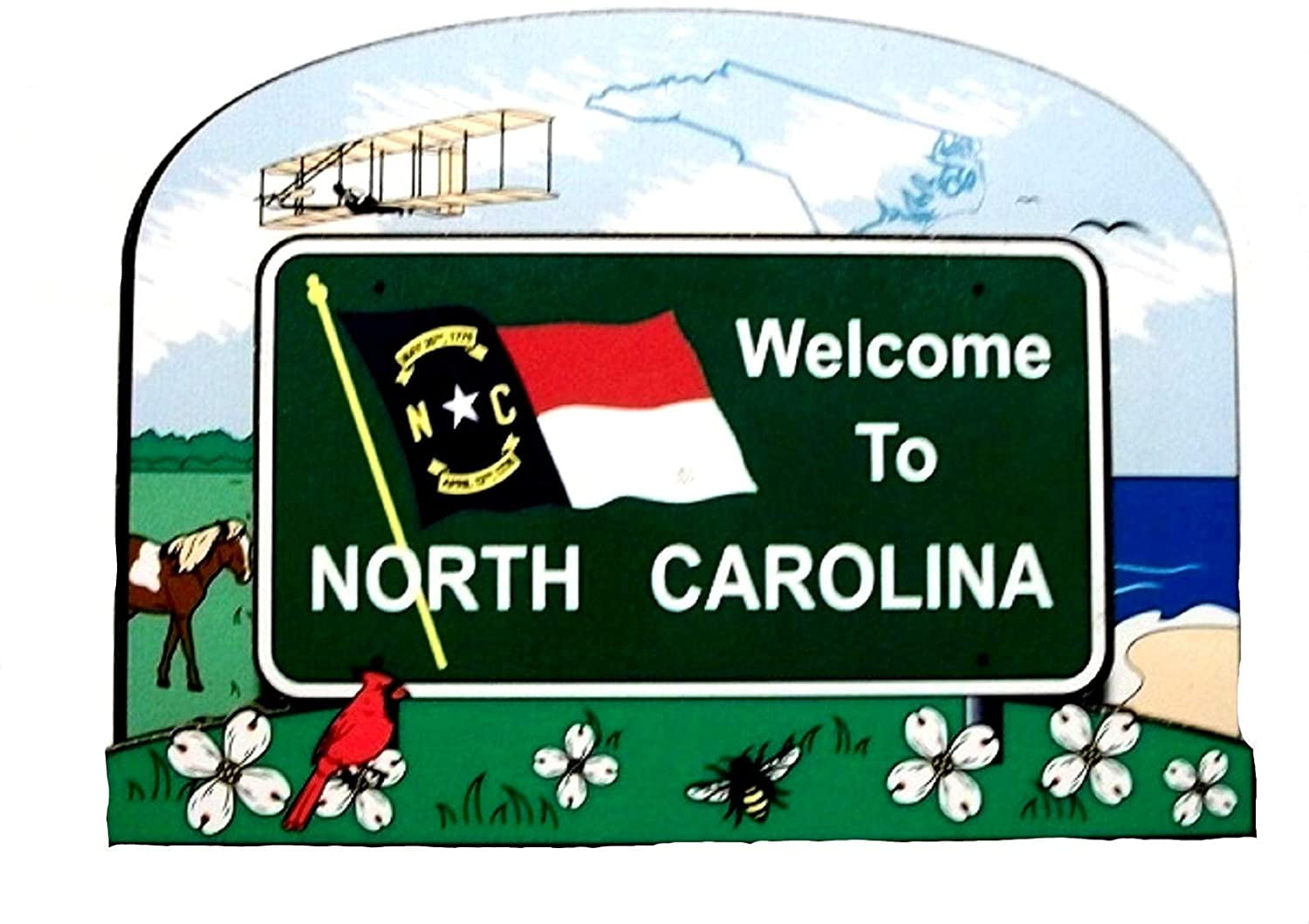 North Carolina State Welcome Sign