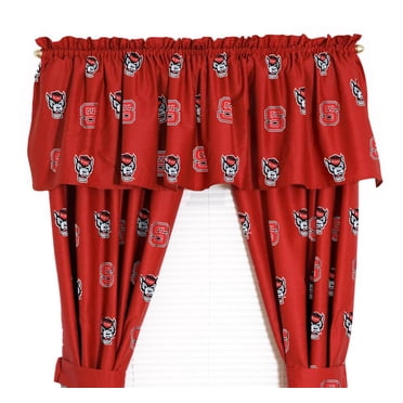 Ohio State Buckeyes 100% Cotton, 63" Curtain Panels, Set of 2 - Walmart.com