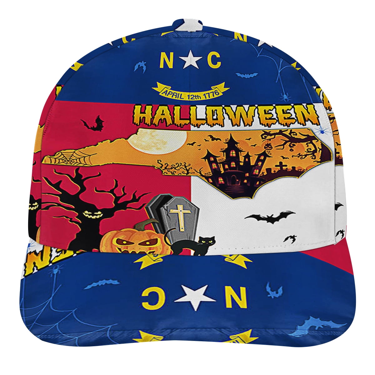 North Carolina Stte Halloween Halloween In North Carolina baseball cap ...