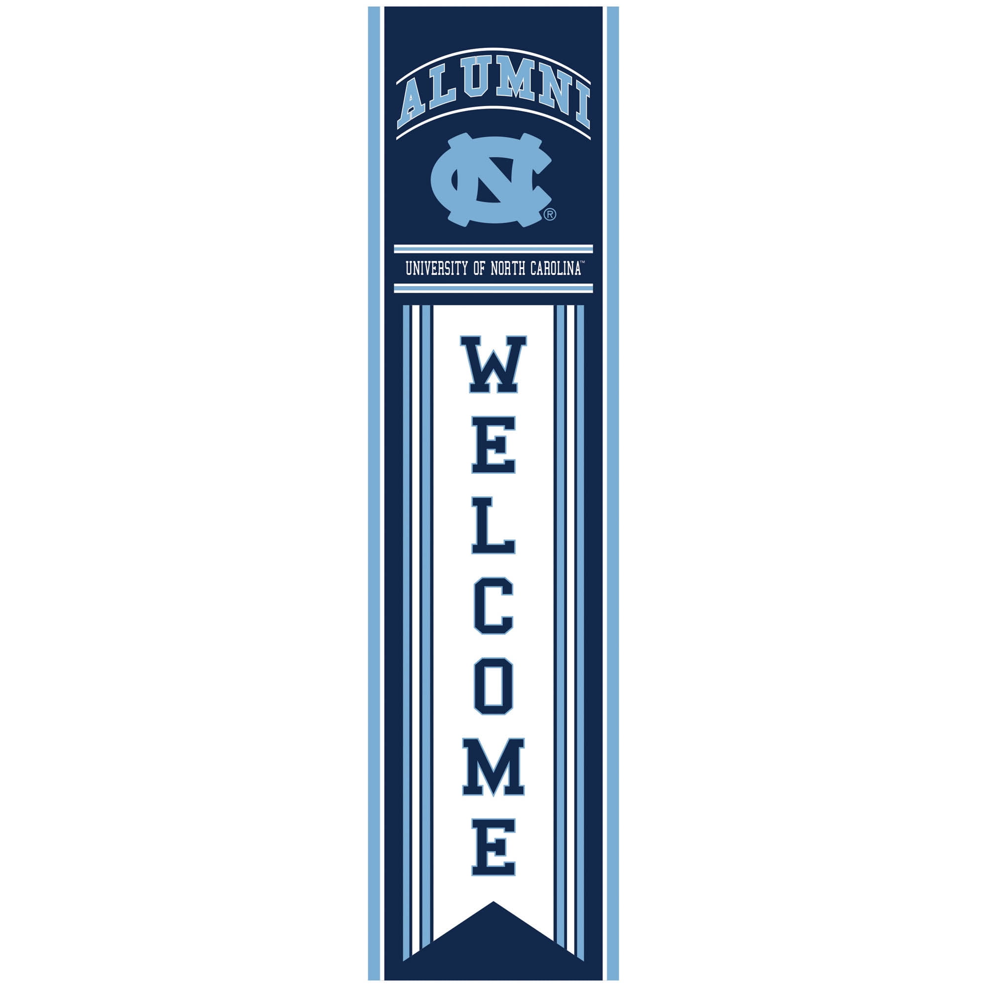 North Carolina Tar Heels 47" Alumni Porch Leaner Welcome Wall Sign ...