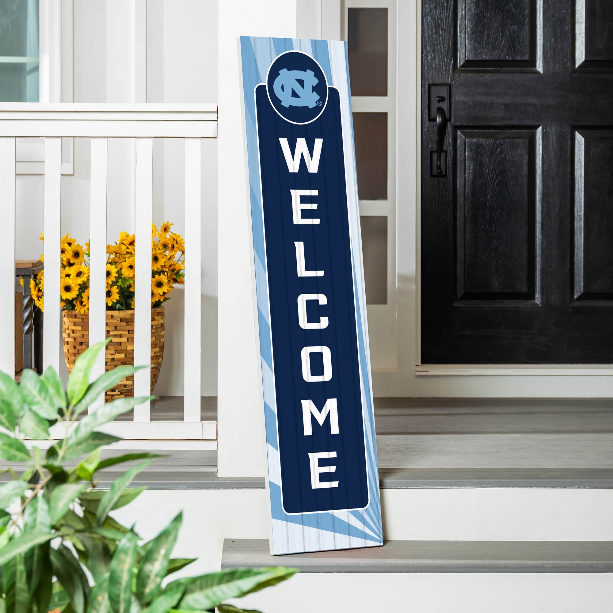 North Carolina Tar Heels 47" Color Waves Porch Leaner Welcome Wall Sign ...