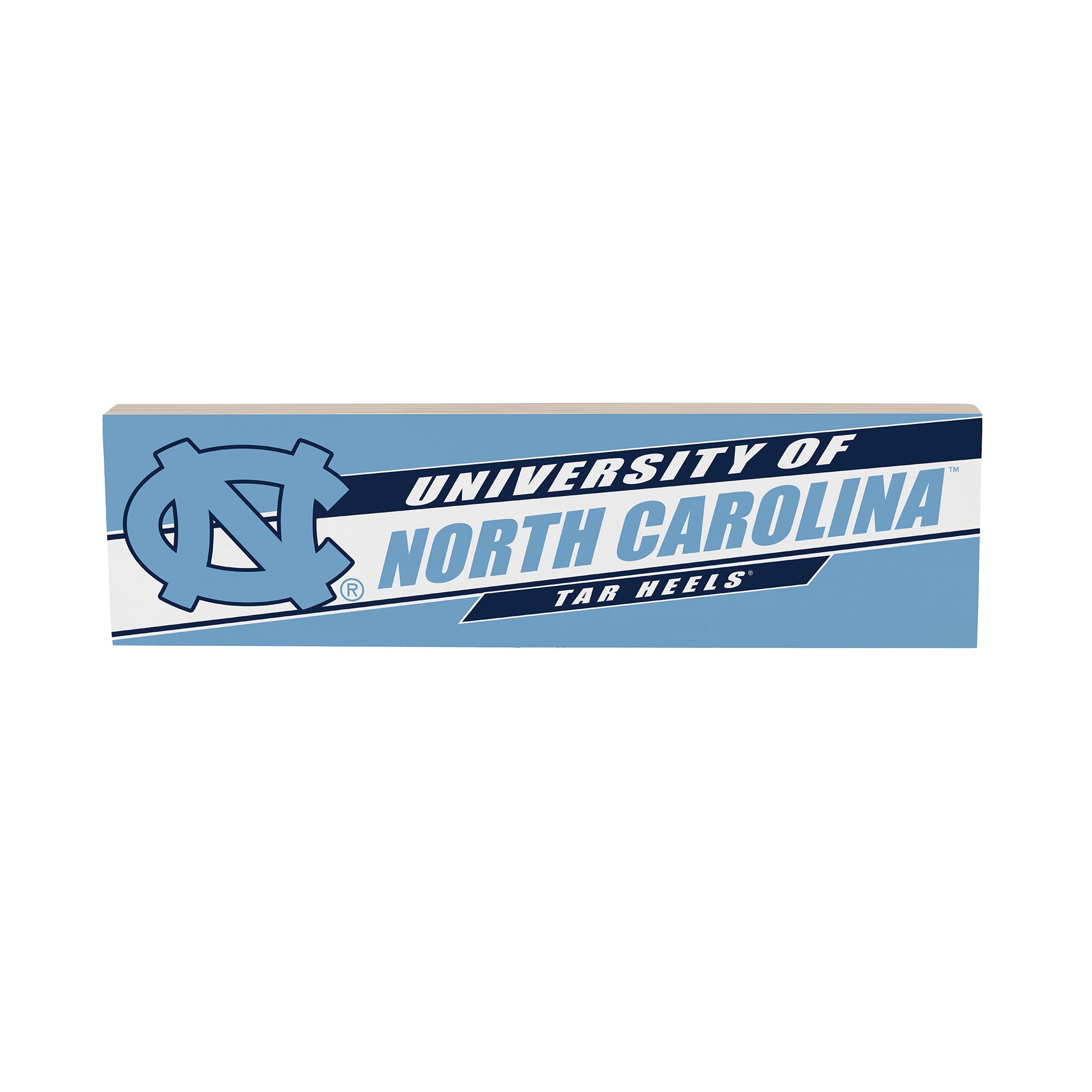 North Carolina Tar Heels 5" x 18" Shadow Logo Wood Mantle Sign ...